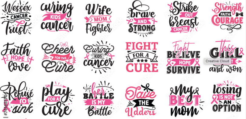 Crafting Slogans for Breast Cancer Awareness – Kavy's Customs